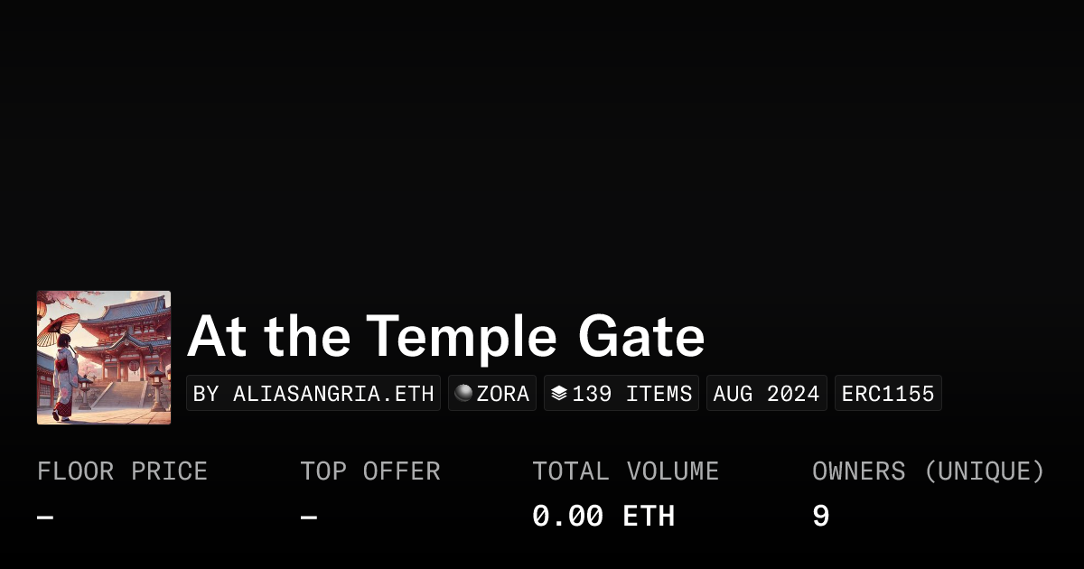 At the Temple Gate - Collection | OpenSea
