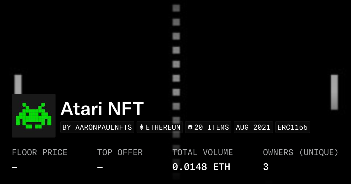 Atari NFT - Collection | OpenSea