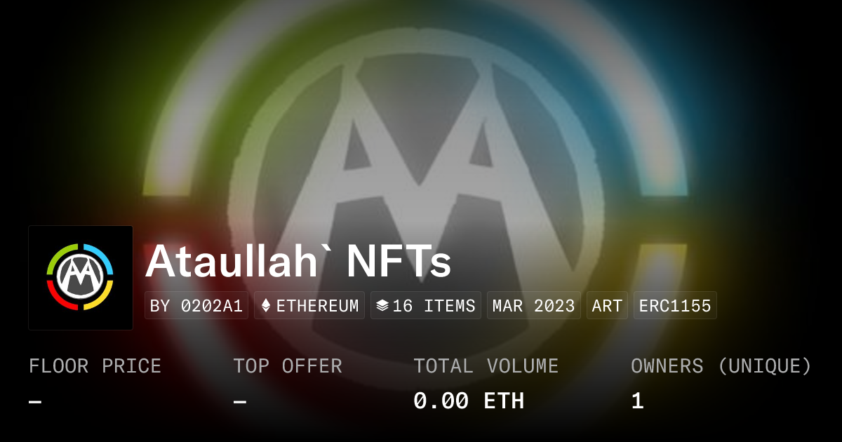 Ataullah` NFTs - Collection | OpenSea