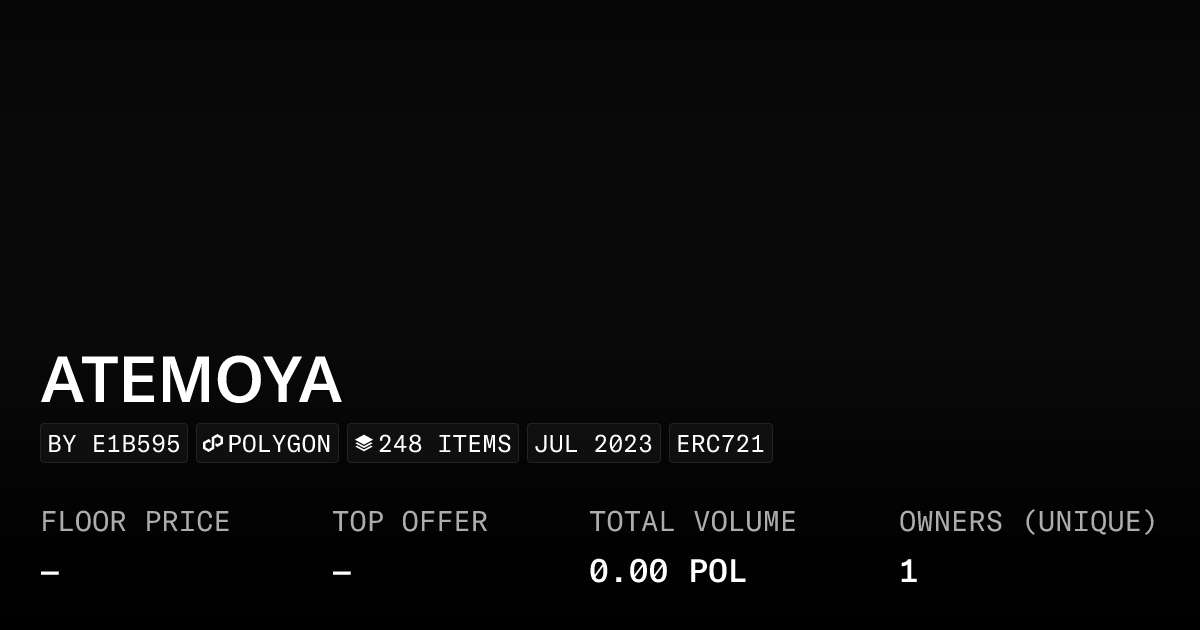 ATEMOYA - Collection | OpenSea