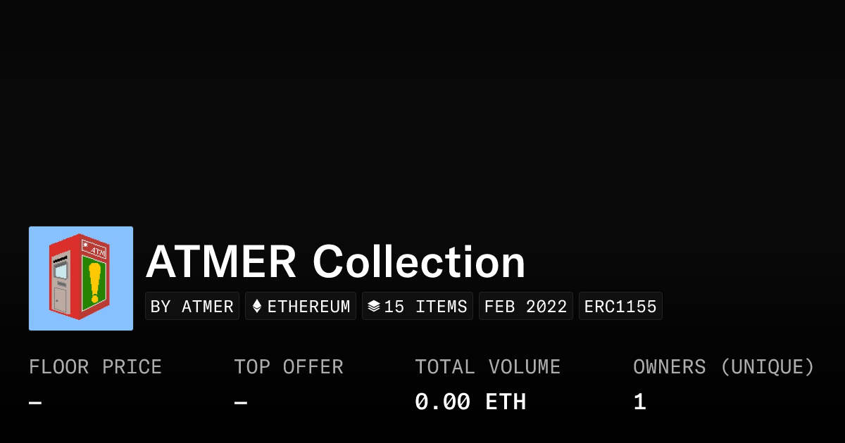 ATMER Collection - Collection | OpenSea