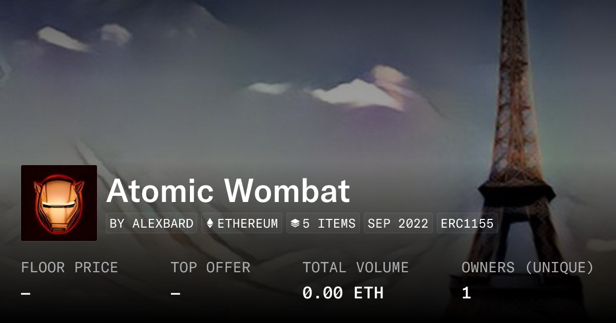 Atomic Wombat - Collection | OpenSea