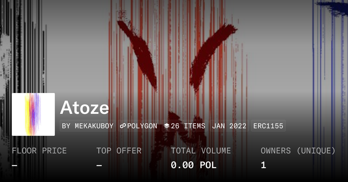 Atoze - Collection | OpenSea