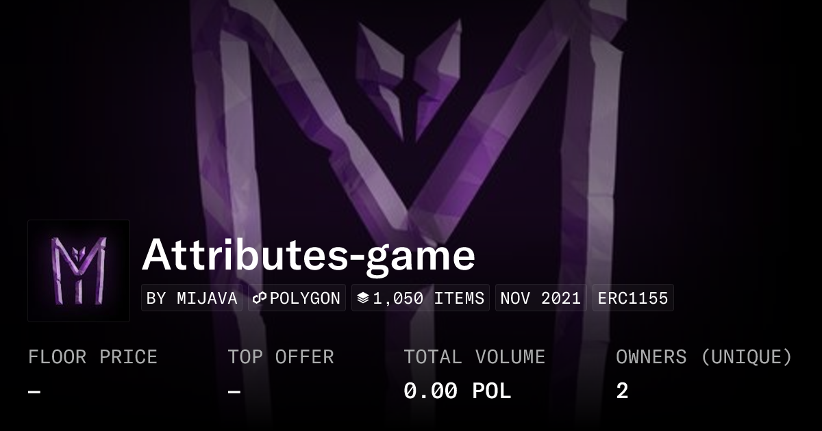 Attributes-game - Collection | OpenSea