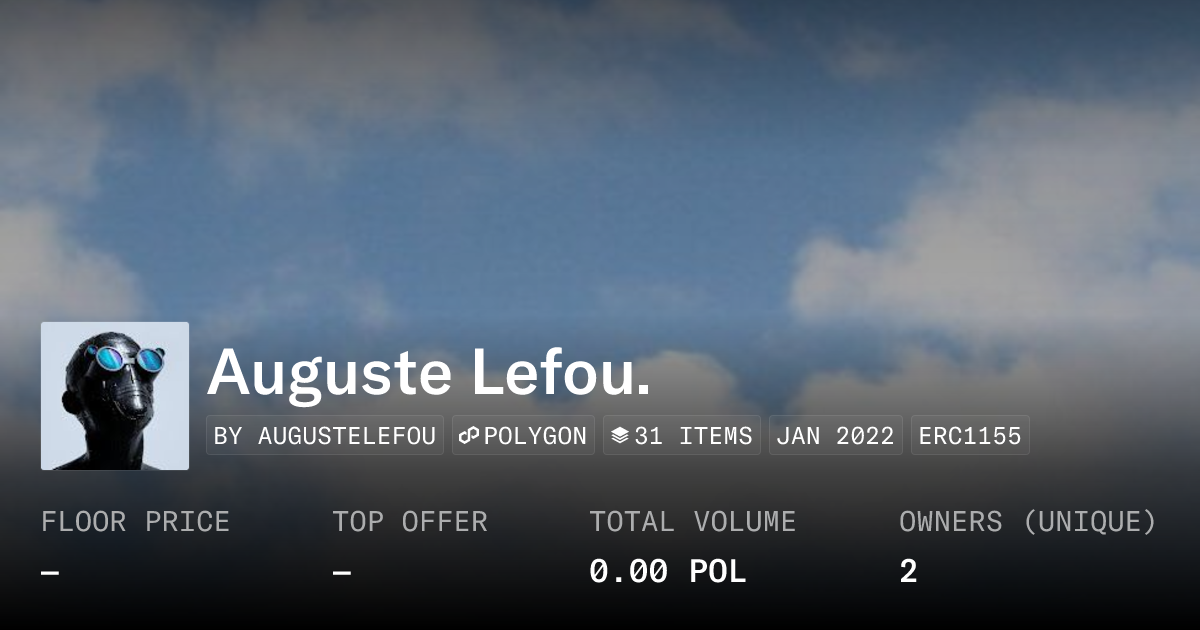 Auguste Lefou. - Collection | OpenSea