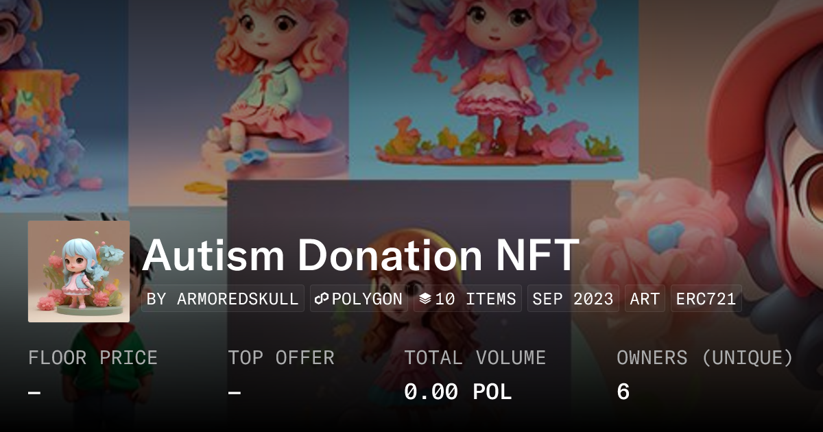 Autism Donation NFT - Collection | OpenSea
