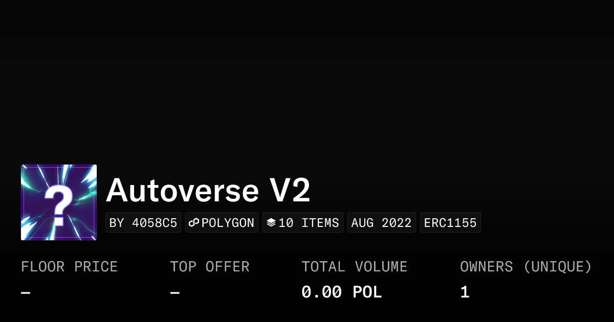 Autoverse V2 - Collection | OpenSea