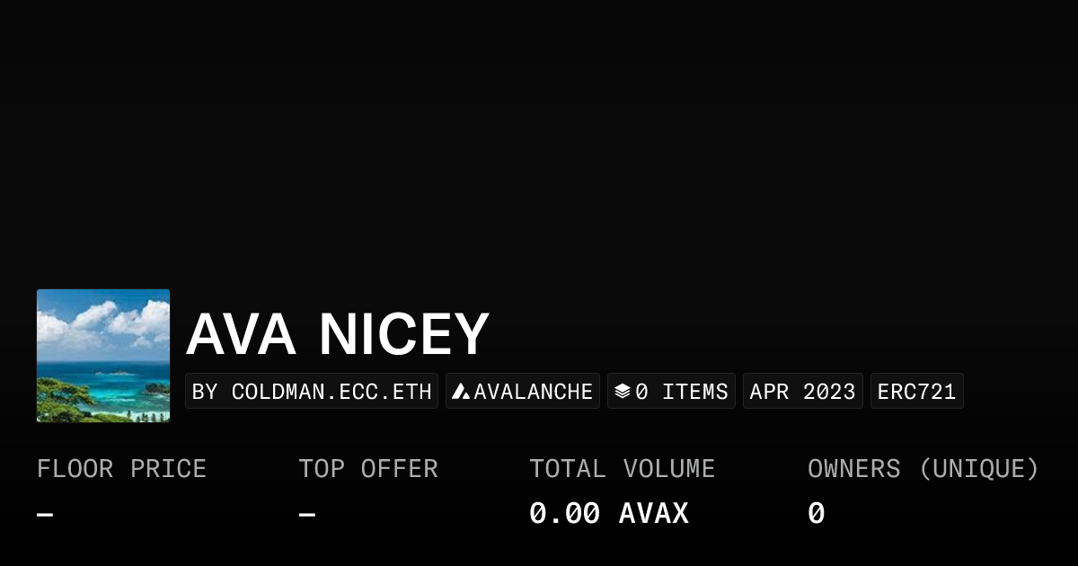 AVA NICEY - Collection | OpenSea