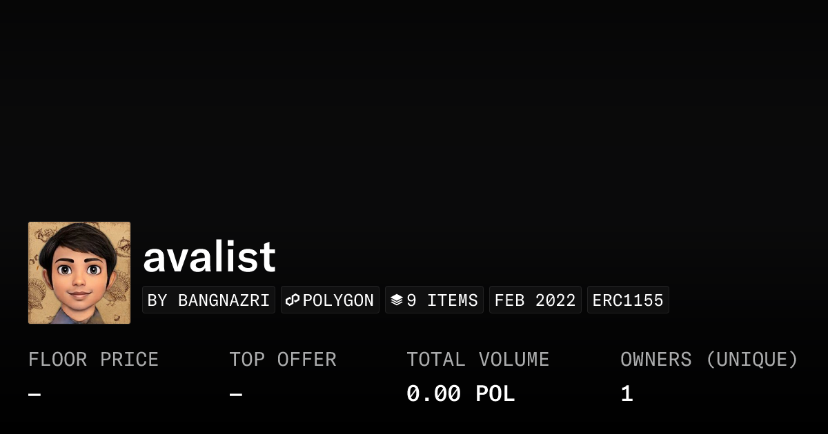 avalist - Collection | OpenSea