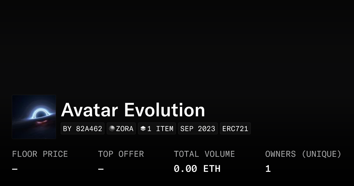 Avatar Evolution - Collection | OpenSea