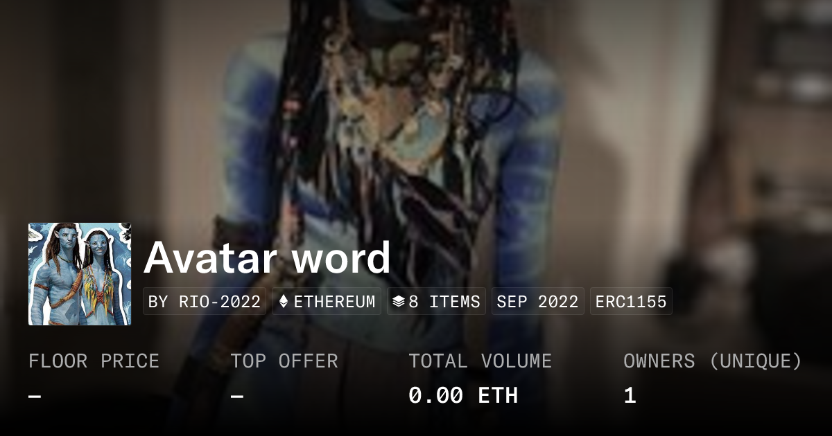 Avatar word - Collection | OpenSea