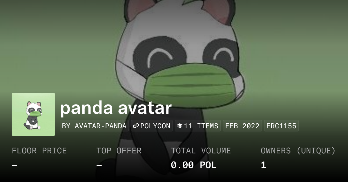 panda avatar - Collection | OpenSea