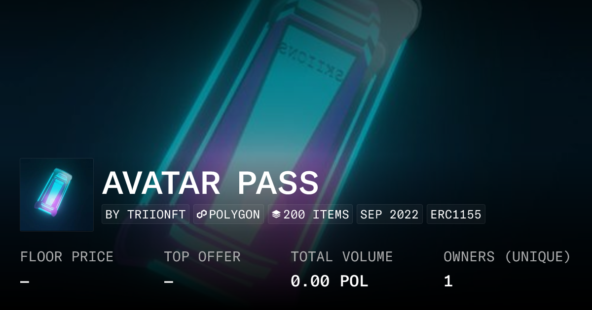 AVATAR PASS - Collection | OpenSea