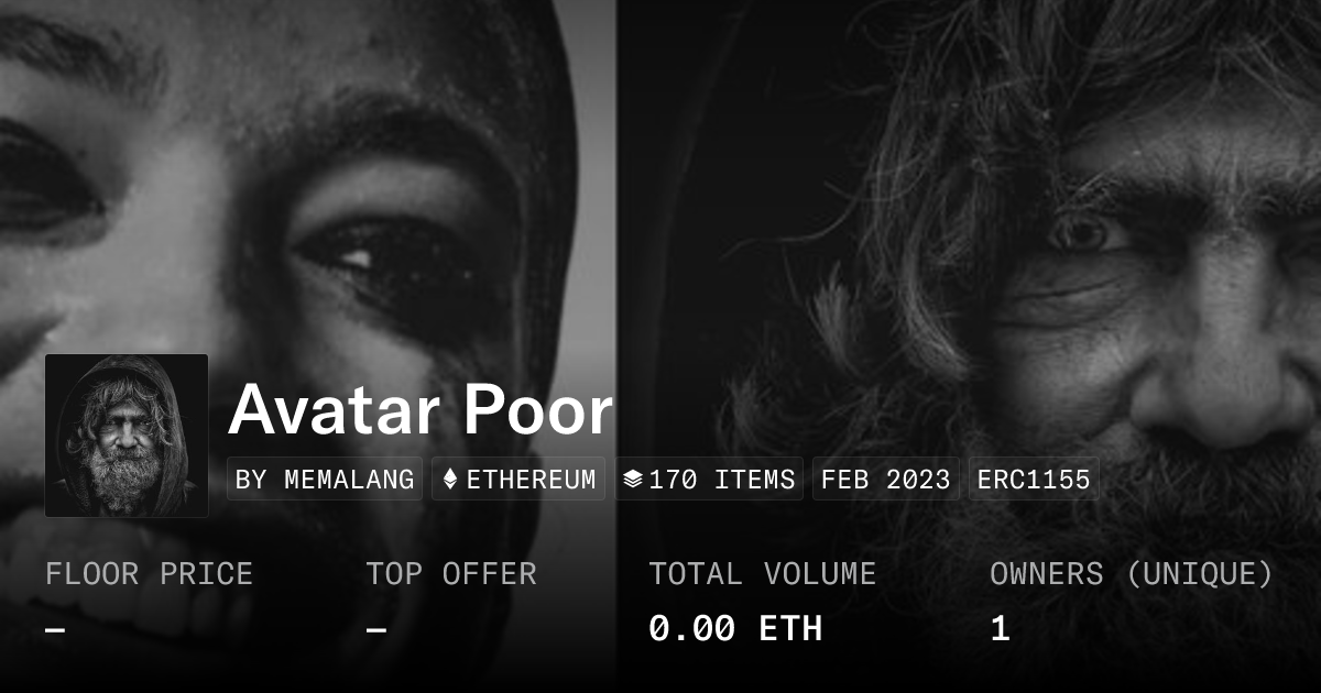 Avatar Poor - Collection | OpenSea