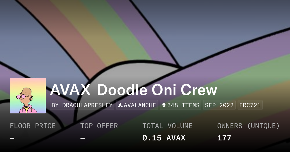 AVAX Doodle Oni Crew - Collection | OpenSea