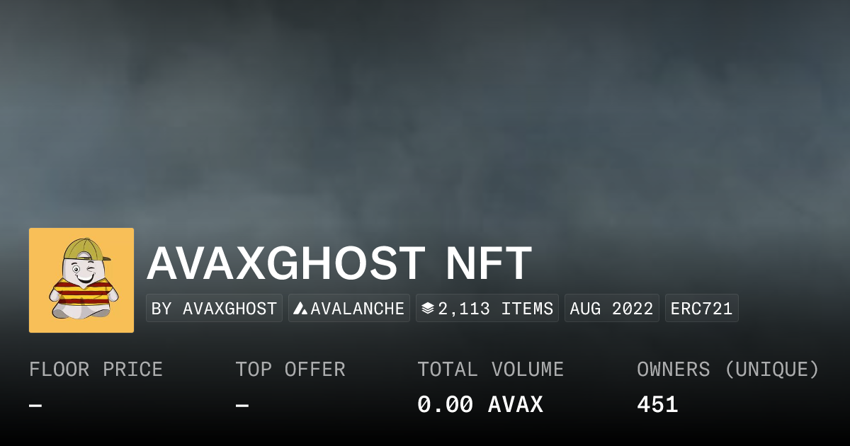AVAXGHOST NFT - Collection | OpenSea