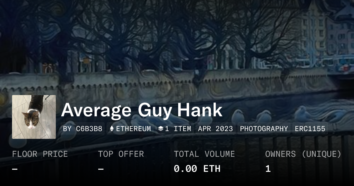 Average Guy Hank - Collection | OpenSea
