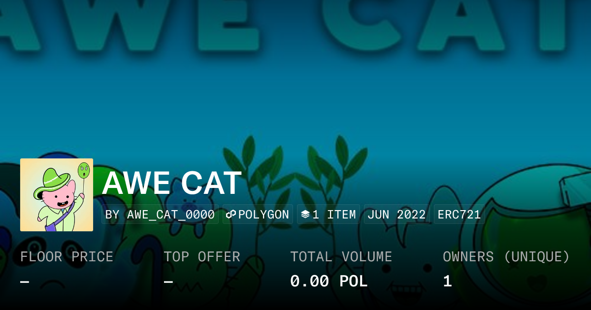 AWE CAT - Collection | OpenSea