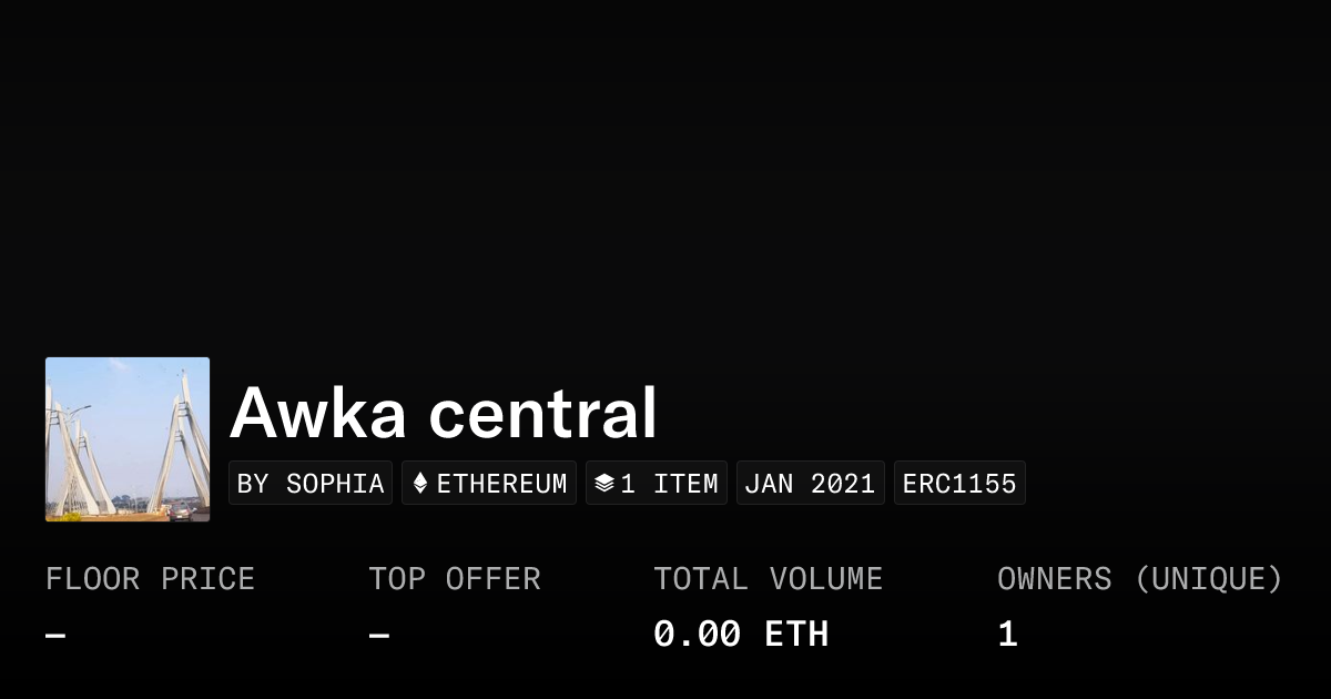 Awka central - Collection | OpenSea
