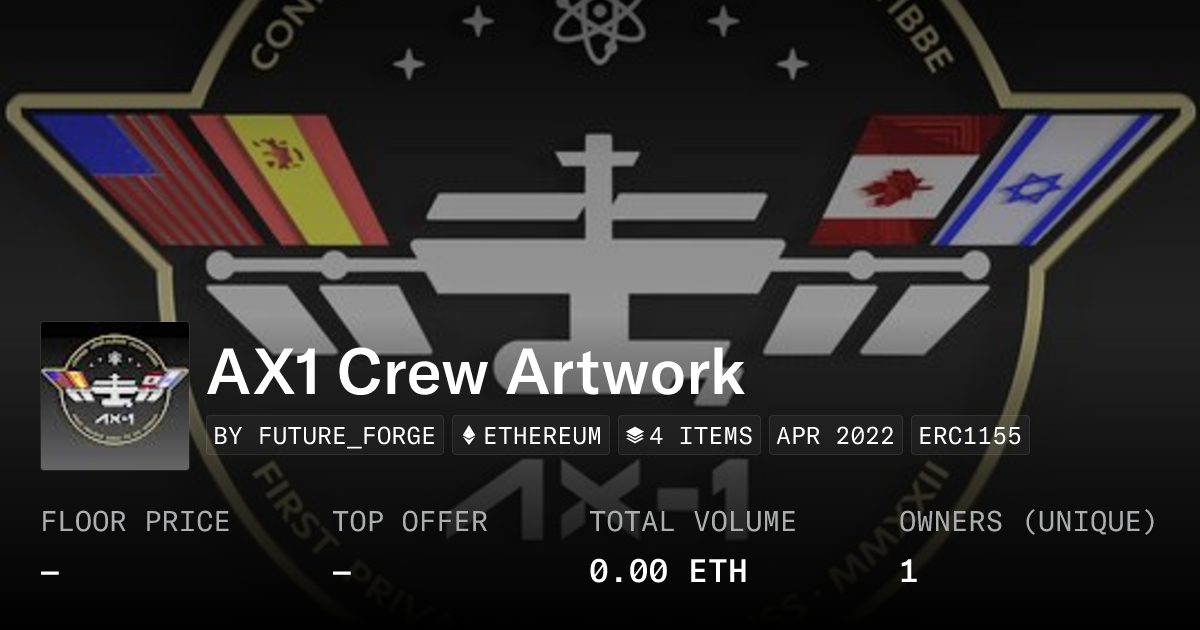 AX1 Crew Artwork - Collection | OpenSea