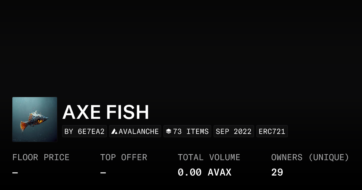 AXE FISH - Collection | OpenSea
