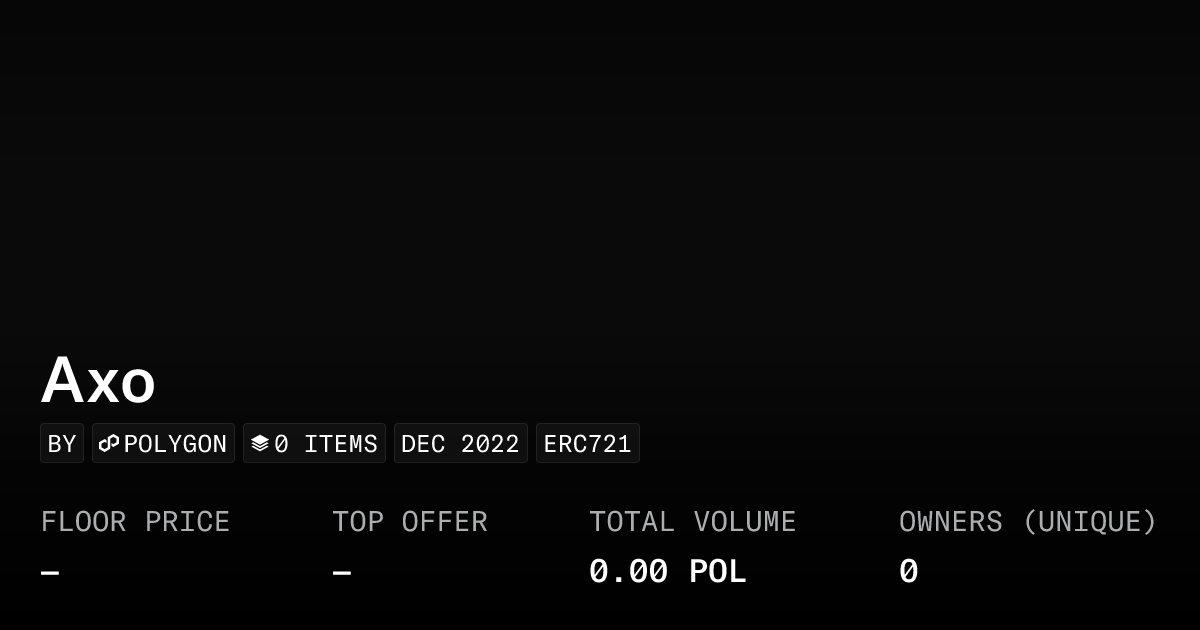Axo - Collection | OpenSea
