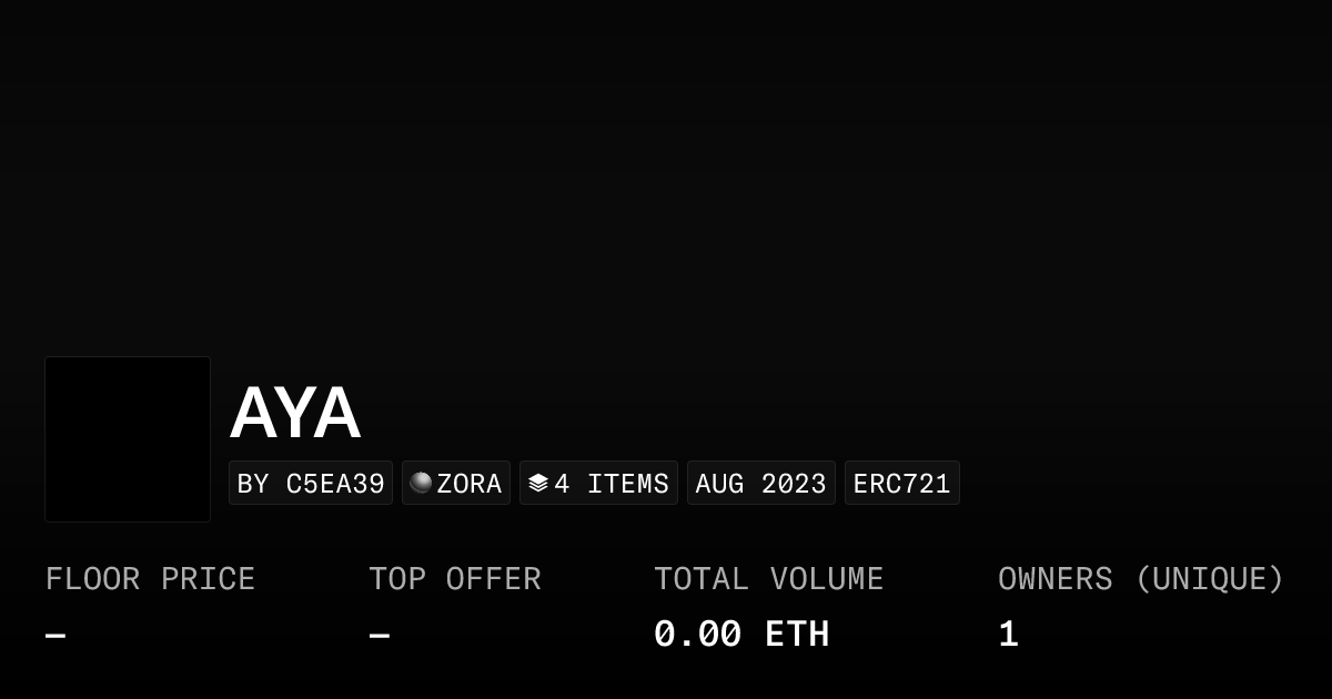 AYA - Collection | OpenSea