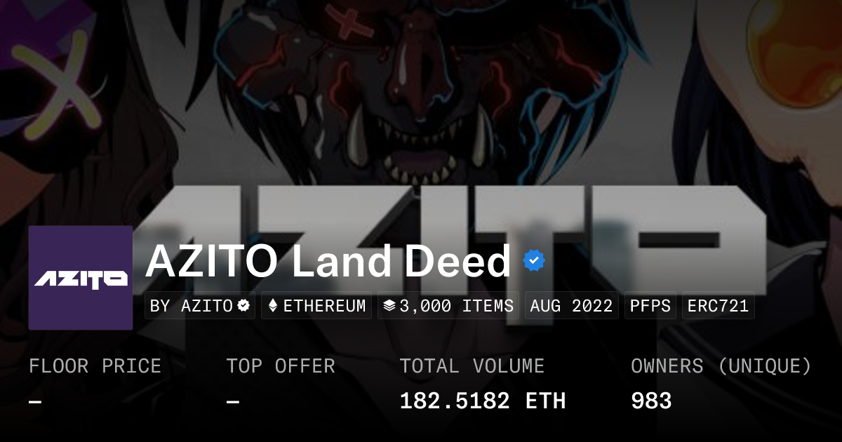 AZITO Land Deed - Collection | OpenSea