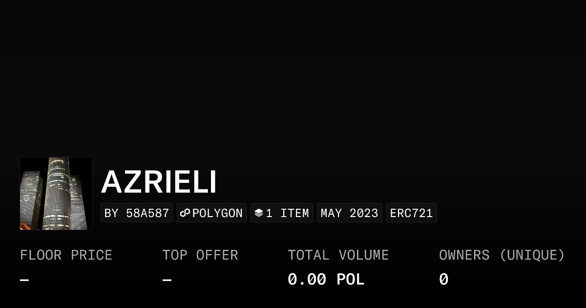 AZRIELI - Collection | OpenSea