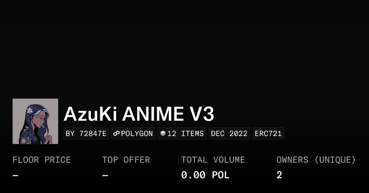 AzuKi ANIME V3 - Collection | OpenSea