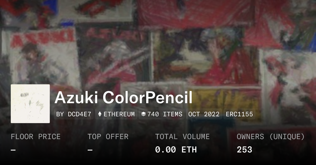 Azuki ColorPencil - Collection | OpenSea