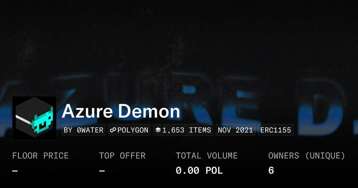Azure Demon - Collection | OpenSea