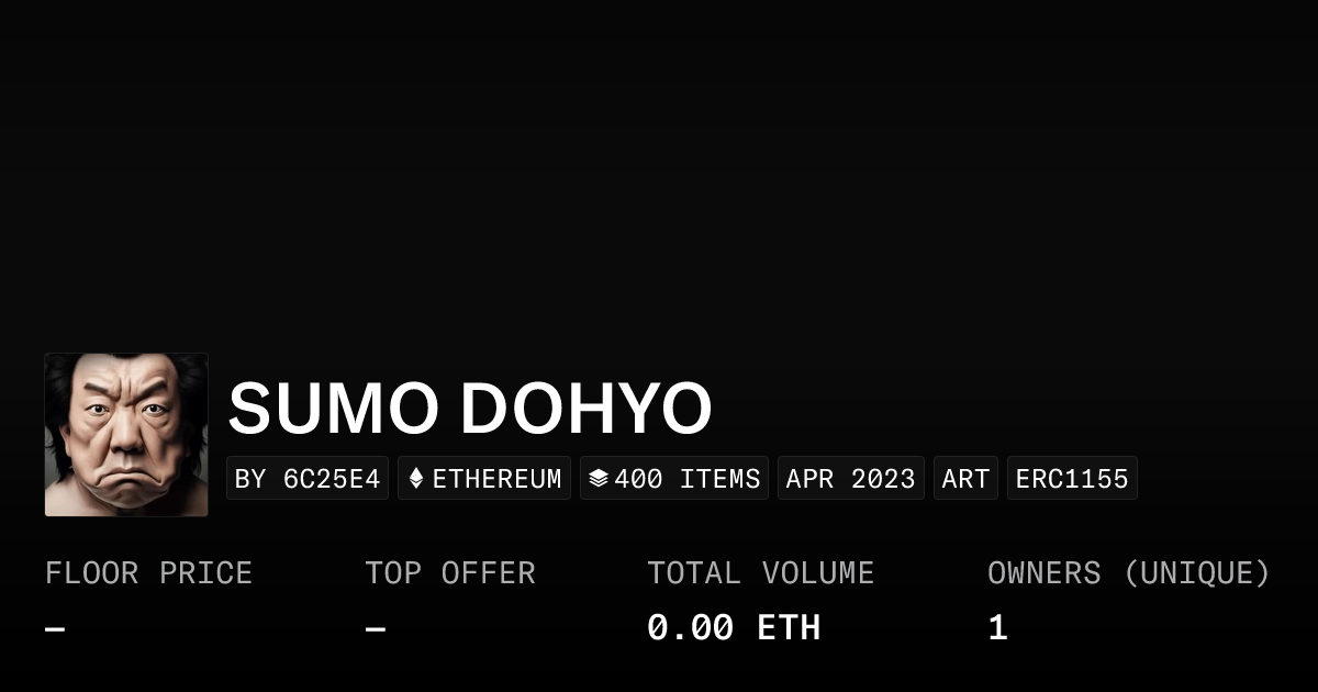 SUMO DOHYO - Collection | OpenSea