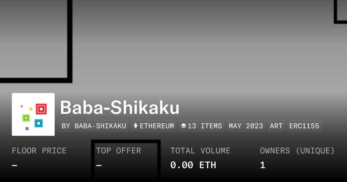 Baba-Shikaku - Collection | OpenSea