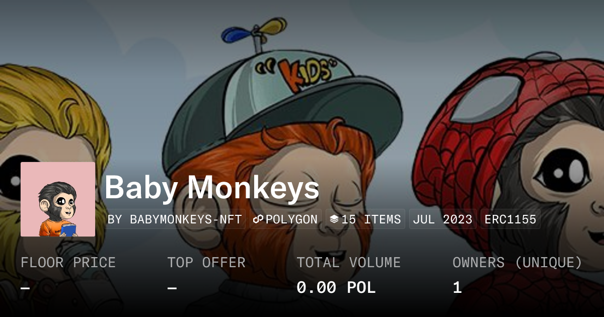 Baby Monkeys - Collection | OpenSea