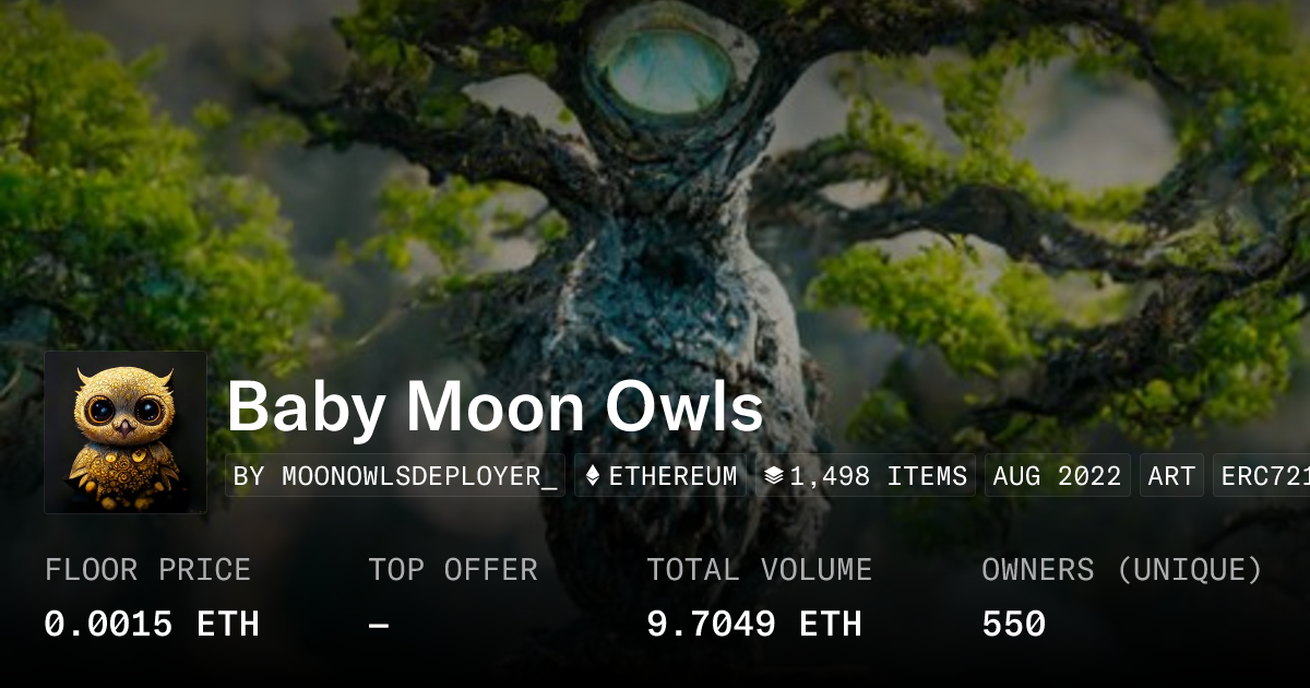 Baby Moon Owls - Collection | OpenSea