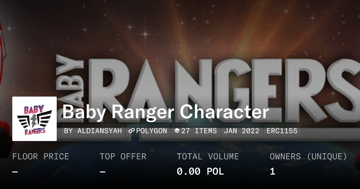 Baby Ranger Character - Collection | OpenSea
