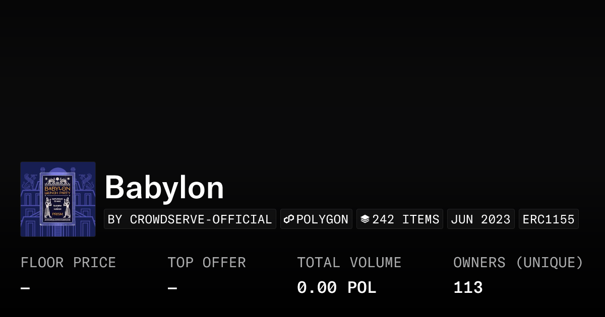 Babylon - Collection | OpenSea