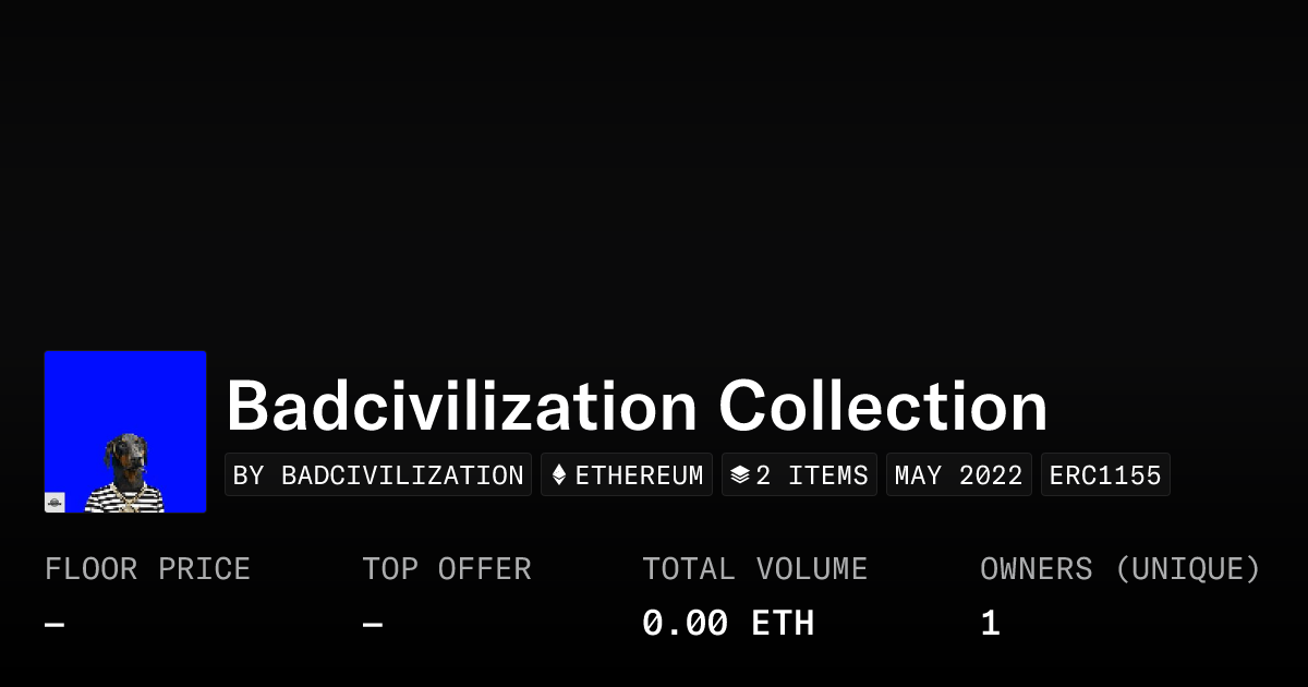 Badcivilization Collection - Collection | OpenSea