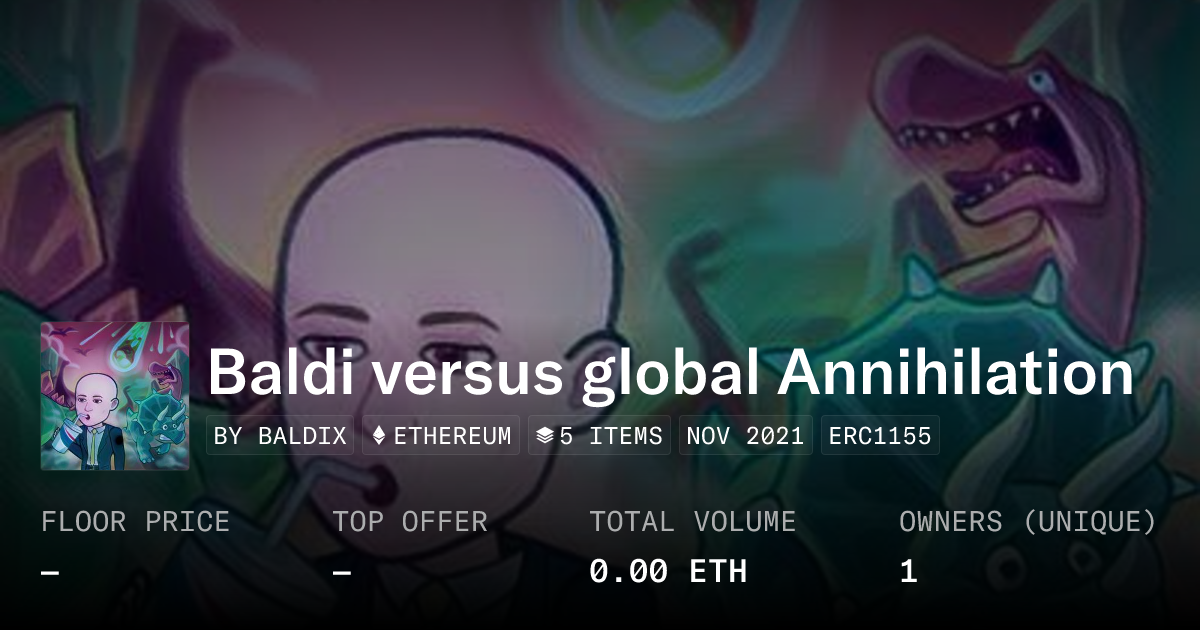 Baldi versus global Annihilation - Collection | OpenSea