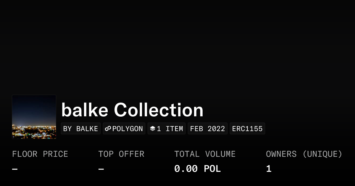 balke Collection - Collection | OpenSea