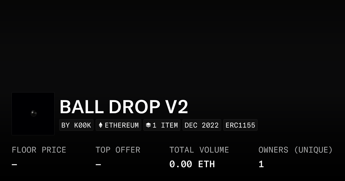 BALL DROP V2 - Collection | OpenSea