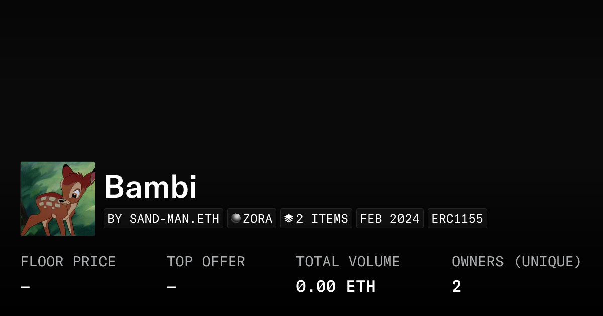 Bambi - Collection | OpenSea