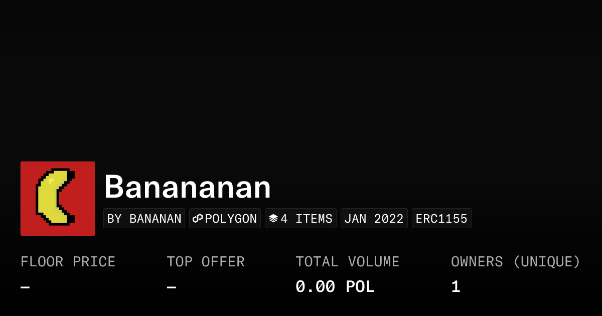 Banananan - Collection | OpenSea
