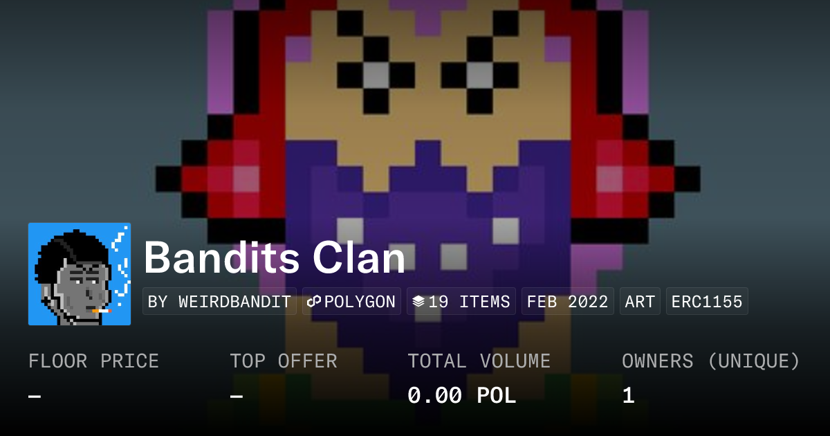 Bandits Clan - Collection | OpenSea