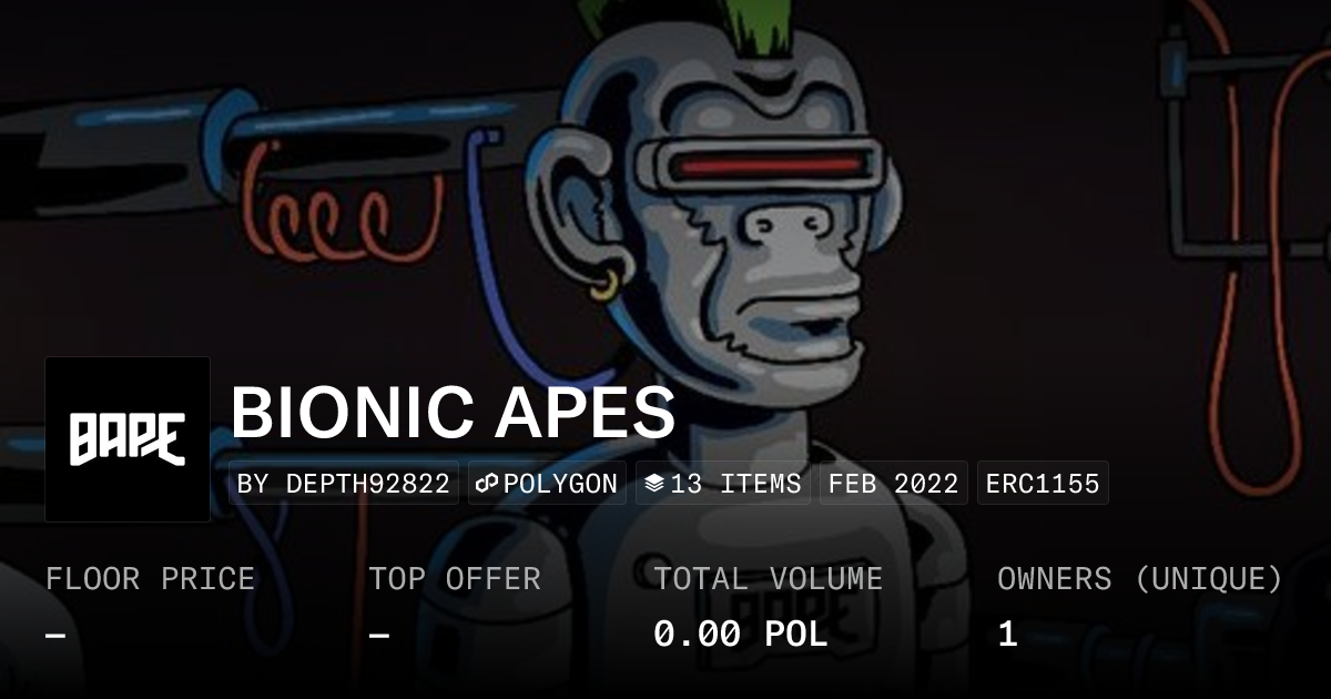 BIONIC APES - Collection | OpenSea