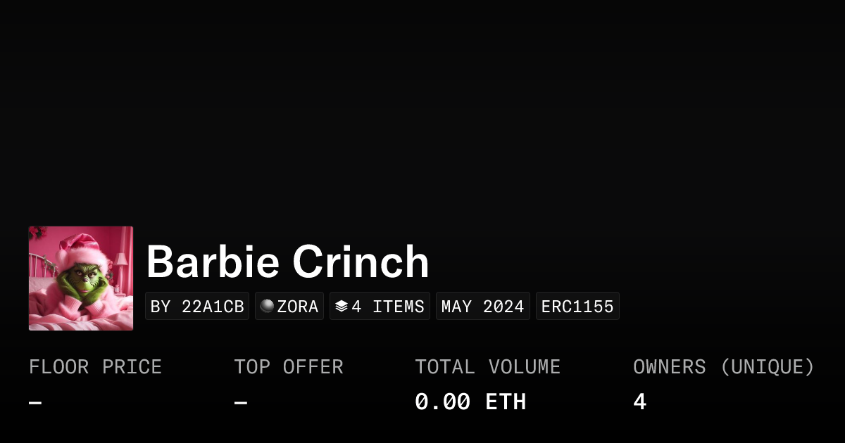 Barbie Crinch - Collection | OpenSea