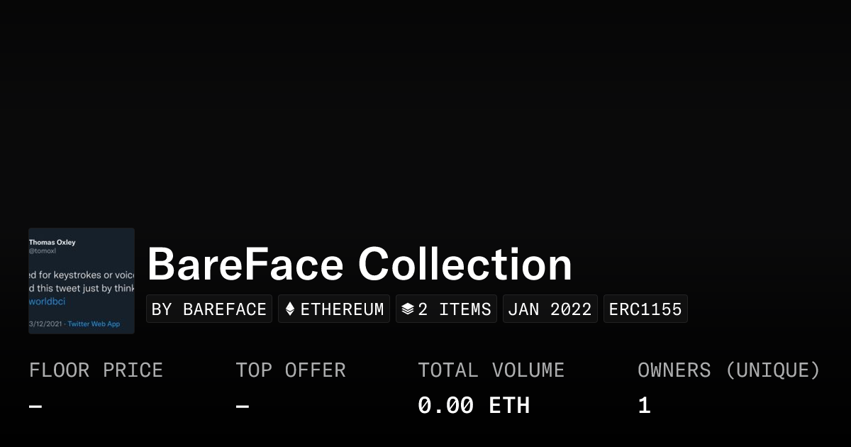 BareFace Collection - Collection | OpenSea