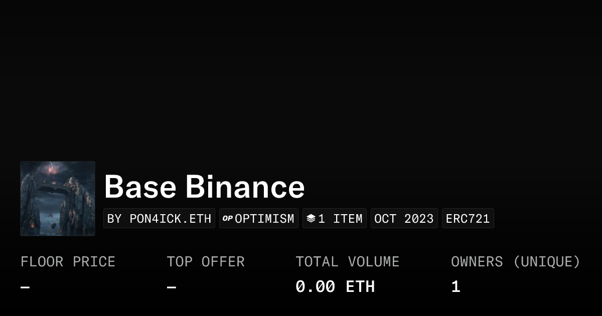 Base Binance - Collection | OpenSea