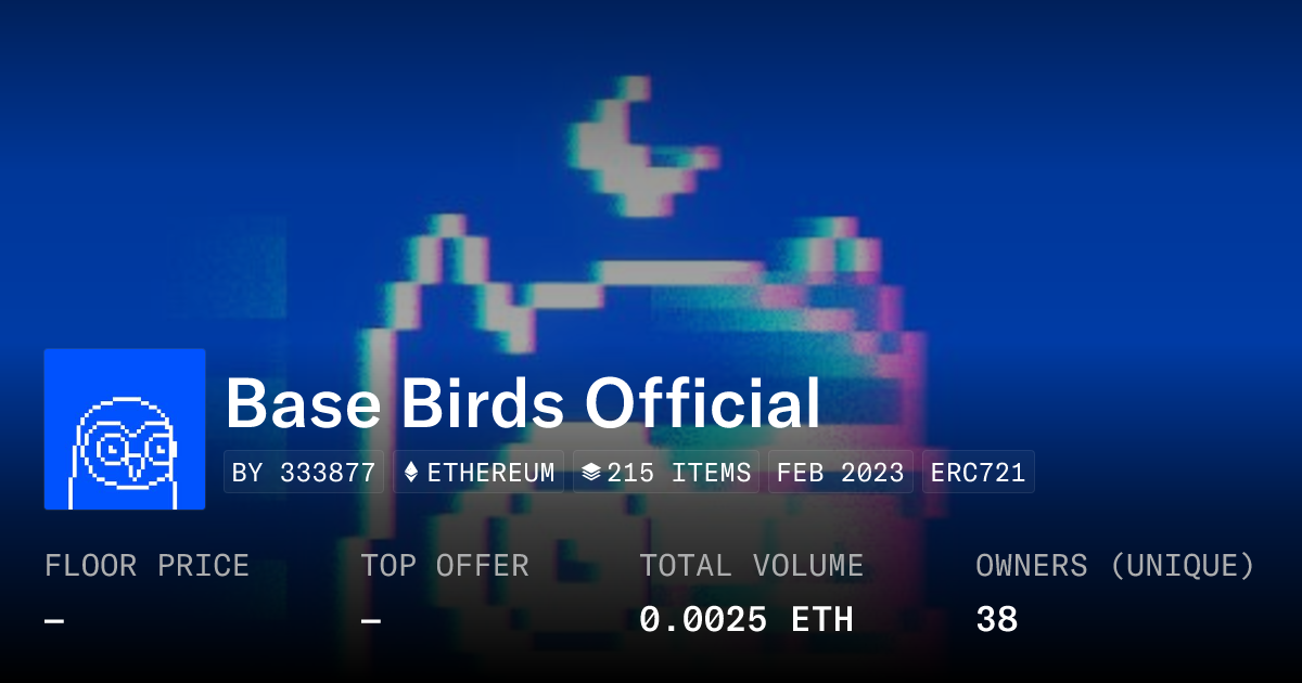 Base Birds Official - Collection | OpenSea